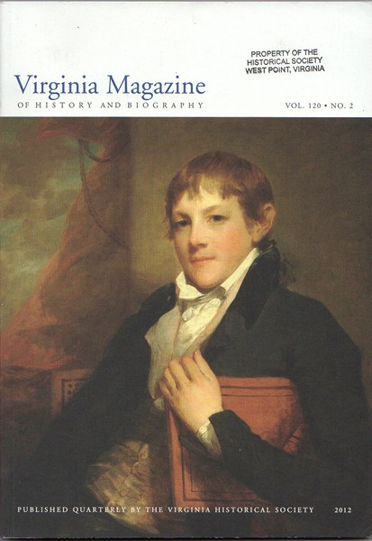 Virginia Magazine – Historical Society of West Point, Virginia